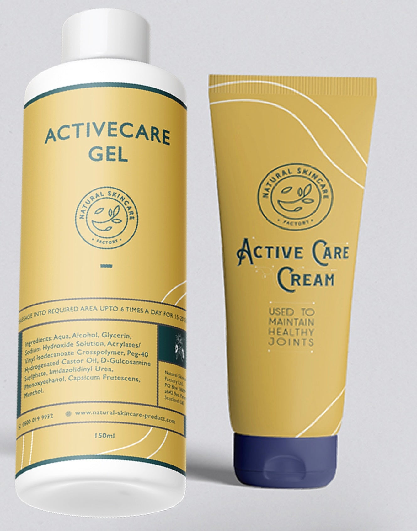 ActiveCare Gel/Cream Duo Bundle – Natural Skincare Factory